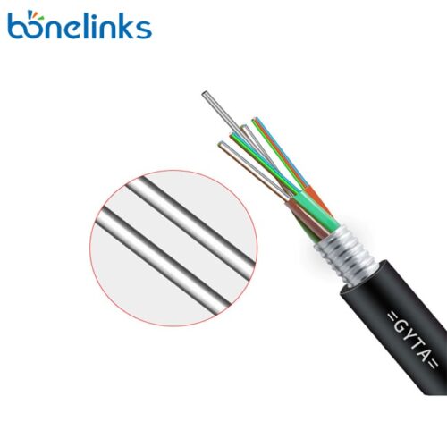 Armored Fiber Cable Stranded Aluminum Tape Single Mode Multimode 24 Core