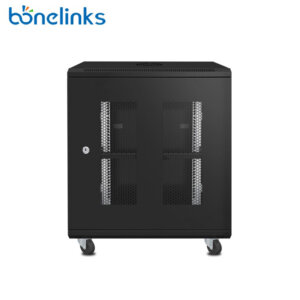 12U Server Cabinet Wall Mount Rack Enclosure With Caster Wheels Vented ...